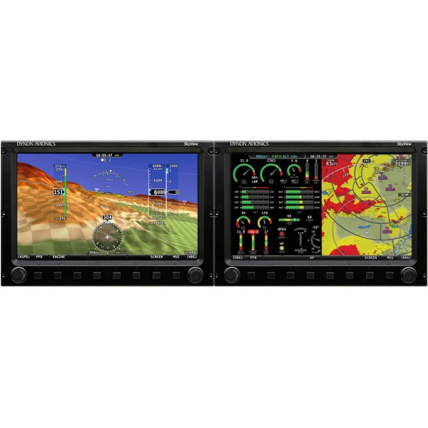 Dynon SkyView Primary Flight Display System (Pkg 4 - Dual 10 inch with ...